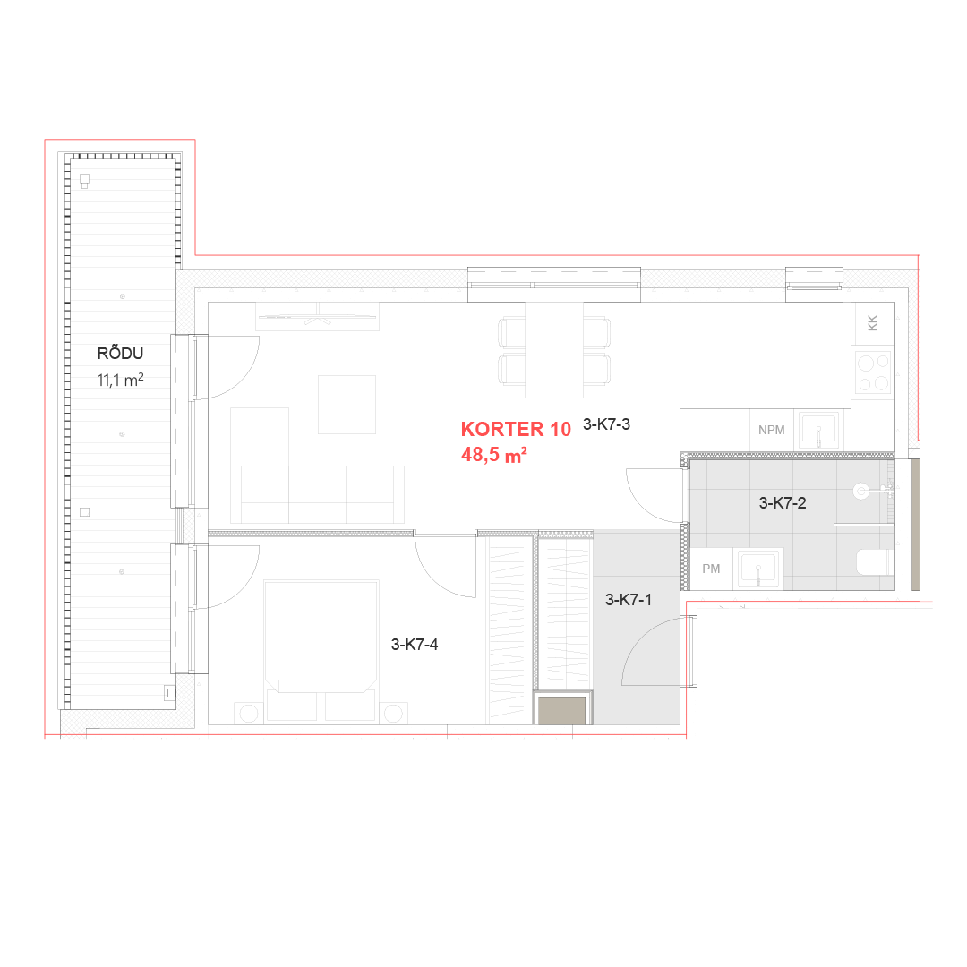 Korter 7 – Kiili Kodukvartal